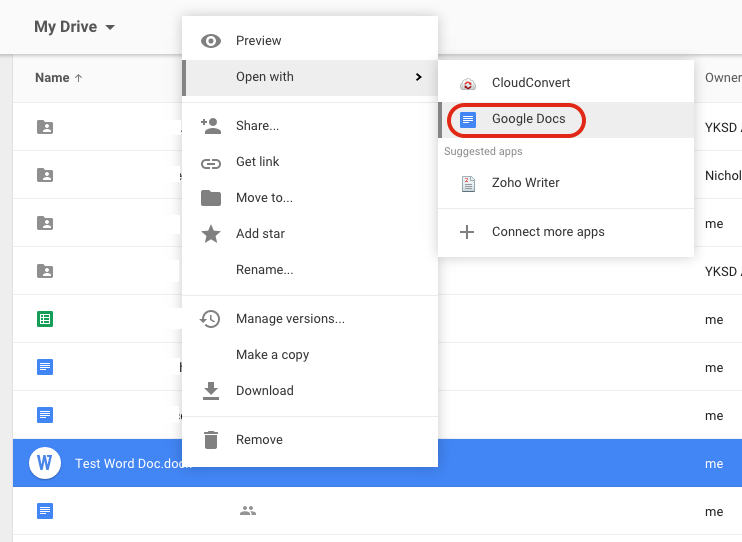 Google Drive Document Conversions – Yukon-Koyukuk School District